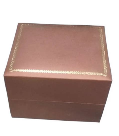 Square Brown Leather Jewelry Box Sizedimension 8x8inchlxw At Rs
