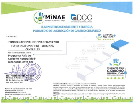 🌳💚📄🌎 Fondo Nacional De Financiamiento Forestal Fonafifo