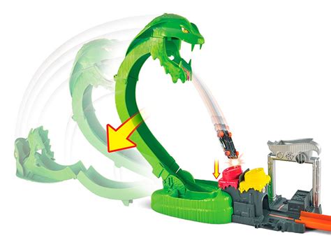Ripley PISTA HOT WHEELS CITY ATAQUE TOXICO DE LA SERPIENTE