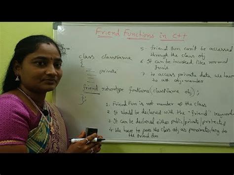 CPP Part 1 Friend Functions In CPP C Both In Telugu And