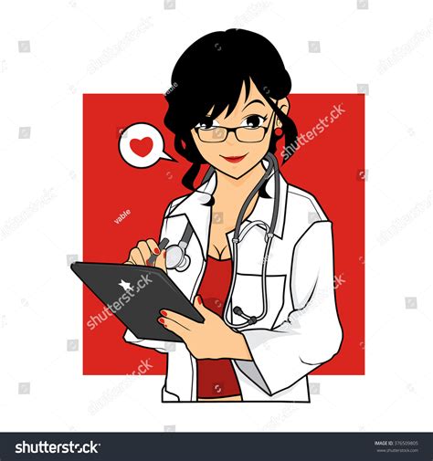 Sexy Naughty Doctor Stock Vector Royalty Free 376509805