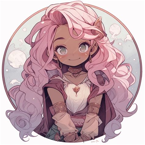 Premium Ai Image Anime Girl With Pink Hair And A Cat Ears And A