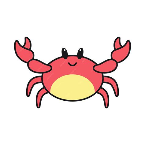 Premium Vector Cute Crab
