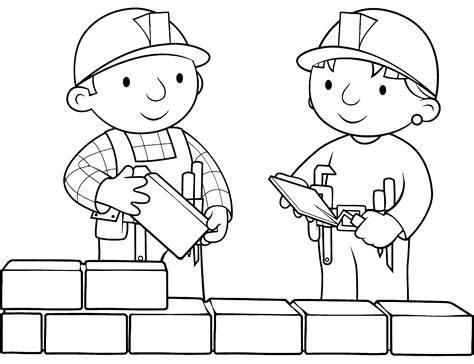 Bob El Constructor Para Colorear Pintar E Imprimir