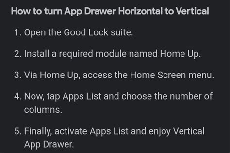 Vertical App Drawer Rgalaxyfold