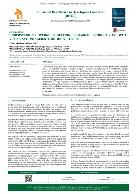 Pdf Understanding Wedge Resection Research Productivity With