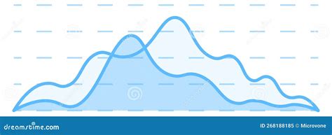 Smooth Curve Line Chart Data Infographic Element Stock Vector