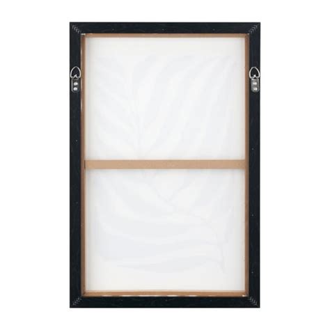 Set Of 2 Black Leaf Print Framed Canvases Dunelm