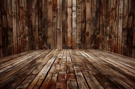 A Simple Interior Design Element With A Wooden Wall And Floor Ideal