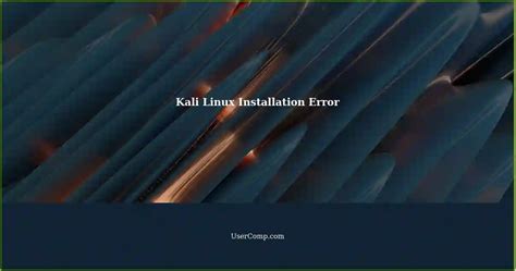 Troubleshooting Kali Linux Installation Failed To Attach Disk