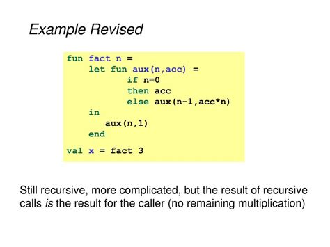 Ppt Cse341 Programming Languages Lecture 6 Tail Recursion