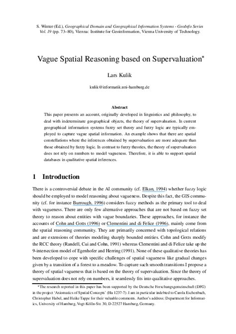 pdf vague spatial reasoning based on supervaluation