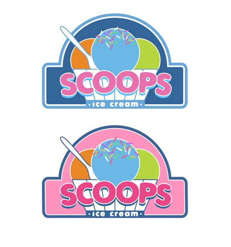 Ice Cream Scoops With Logo At Mary Stephens Blog