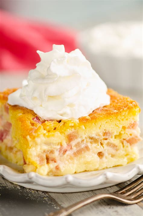 Easy Rhubarb Custard Cake Artofit