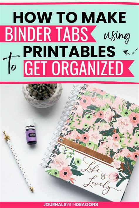 How To Use Printable Custom Binder Tabs For Diy Organizing Binder Tabs Custom Binders Printables