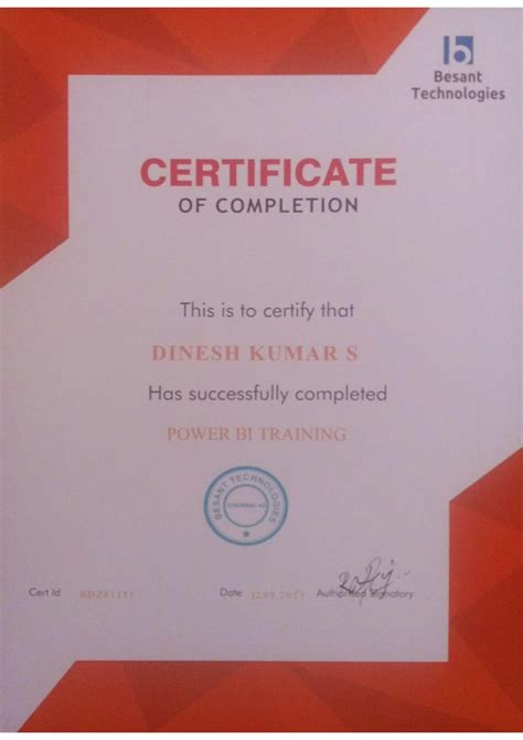 Dinesh Kumar S On Linkedin I Have Successfully Completed A Power Bi