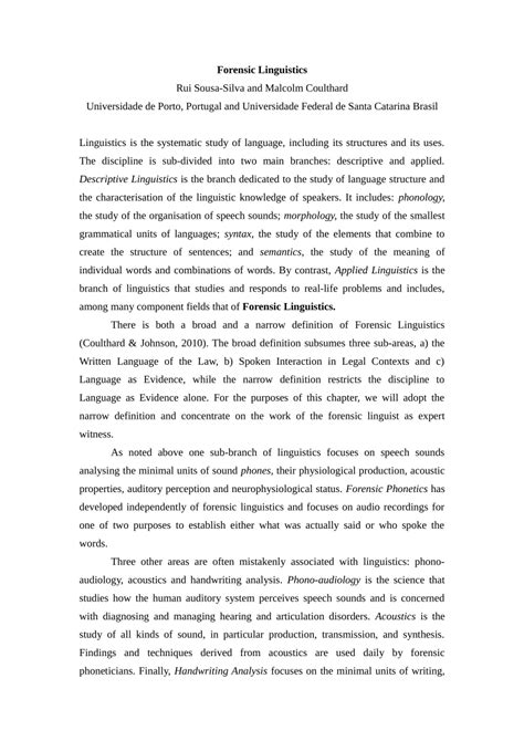 pdf forensic linguistics