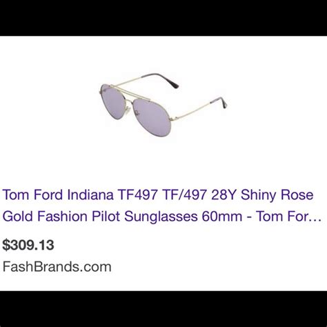 Tom Ford Accessories Authentic Tom Ford Indiana Pilot Sunglasses