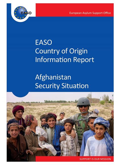 Easo Country Of Origin Information Report Afghanistan Security Situation