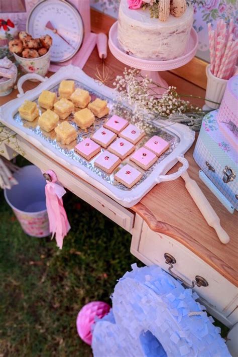 Karas Party Ideas Shabby Chic Bakery Birthday Party Karas Party Ideas
