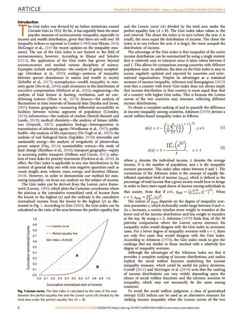 A Simple Method For Measuring Inequality Deepai