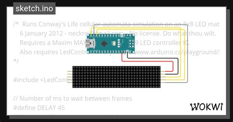 MAX Interface X Random Cell Wokwi ESP STM Arduino Simulator