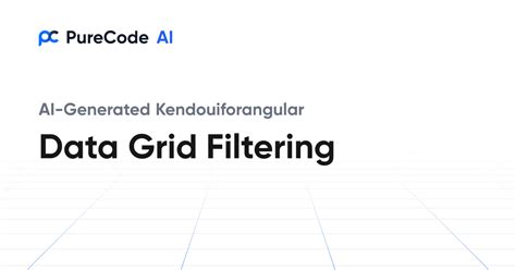 Build Great Kendouiforangular Data Grid Filtering Components Faster Using Ai Tools
