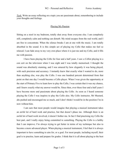 What Is Passion Essay