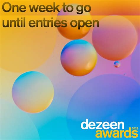 Prices And Dates Dezeen Awards