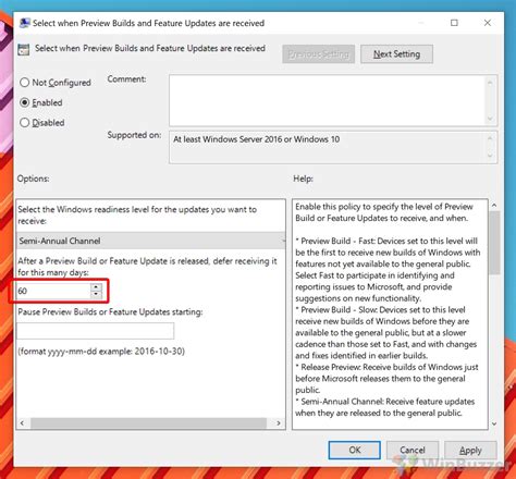 how to pause or defer quality and feature updates on windows 10