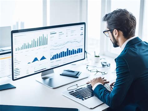 Premium AI Image Stock Market Investor Analyst Broker Analyzing