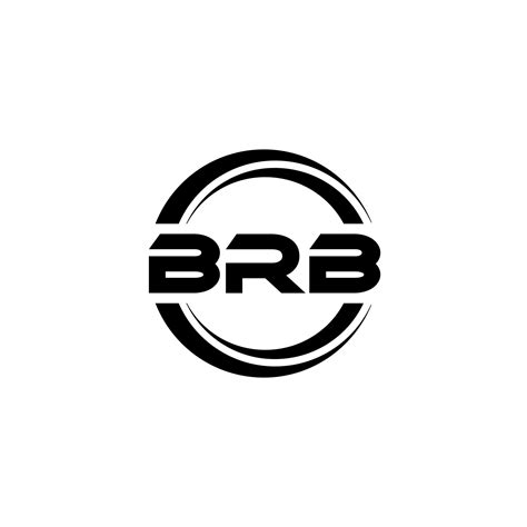 Brb Letter Logo Design In Illustration Vector Logo Calligraphy Designs For Logo Poster
