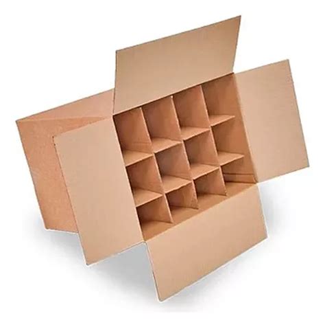 5 Caixas De Papelão P 12 Garrafas C Divisória Vinhos Mercadolivre
