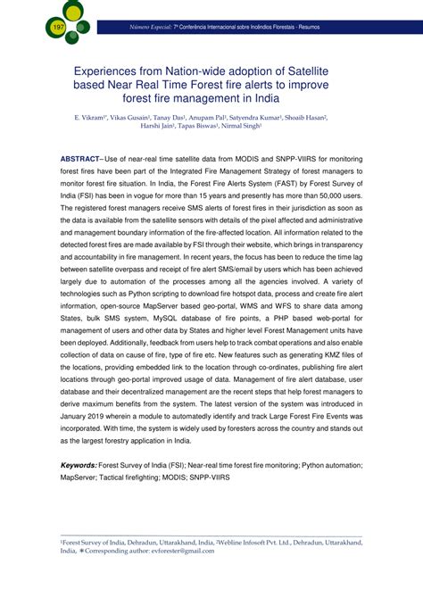 Pdf Experiences From Nation Wide Adoption Of Satellite Based Near
