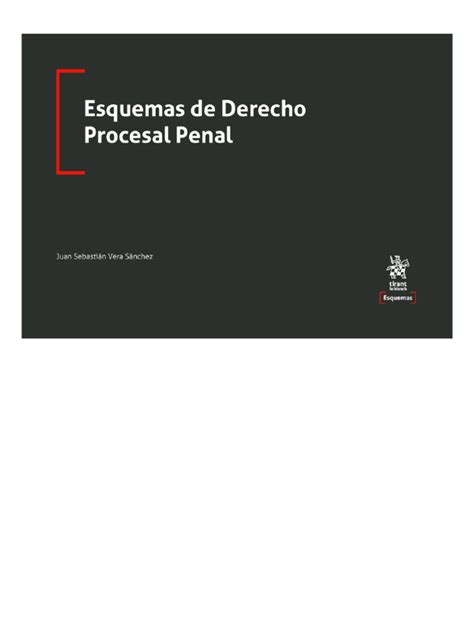 Esquemas De Derecho Procesal Penal Pdf