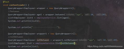 Mybatisplus学习（四）条件构造器wrapper方法详解易的博客 Csdn博客