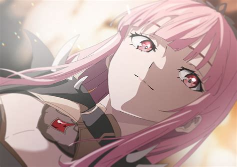 Wallpaper Mori Calliope Hololive English Pink Hair Pink Eyes