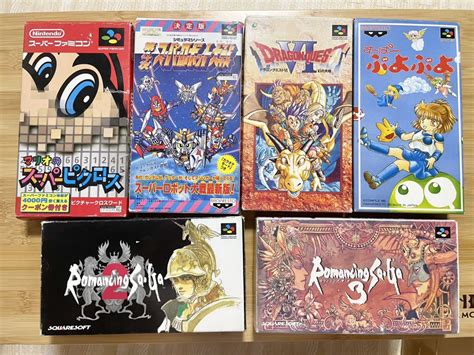 【やや傷や汚れあり】sfc スーファミ まとめて6本セット ロマンシングサ・ガすーぱーぷよぷよマリオのスーパーピクロスドラゴンクエストⅥ