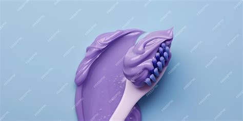 Violet Toothpaste A Playful Twist Concept Dental Hygiene Playful Design