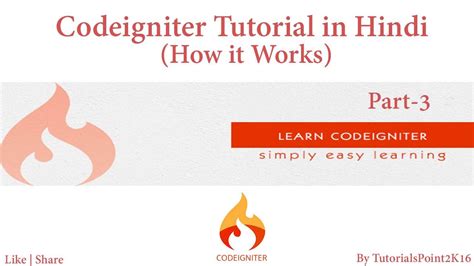 Codeigniter 3 Tutorial In Hindi How It Technical Suneja Facebook