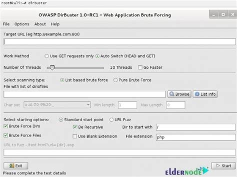 Introducing And Install Dirbuster On Kali Linux Eldernode Blog