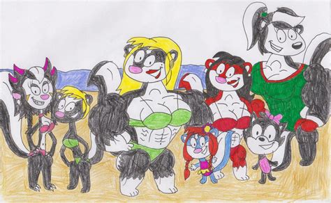 Beach Skunks By Frogwoodproductions On Deviantart
