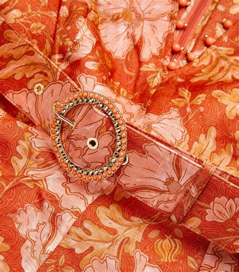 Zimmermann V Neck Mini Dress Harrods Au