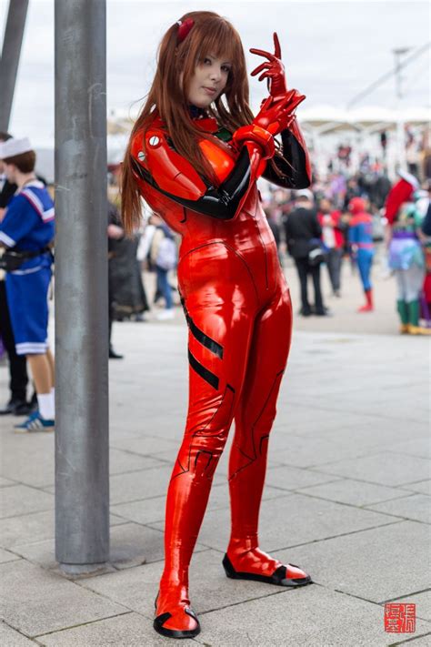 Latex Plugsuit Asuka Langley Soryu Neon Genesis Evangelion By