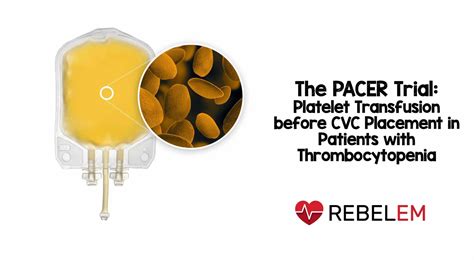 The Pacer Trial Platelet Transfusion Before Cvc Placement In Patients With Thrombocytopenia