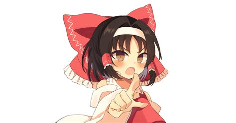 東方project 神社を警備中の幼霊夢ちゃん 青香のイラスト Pixiv