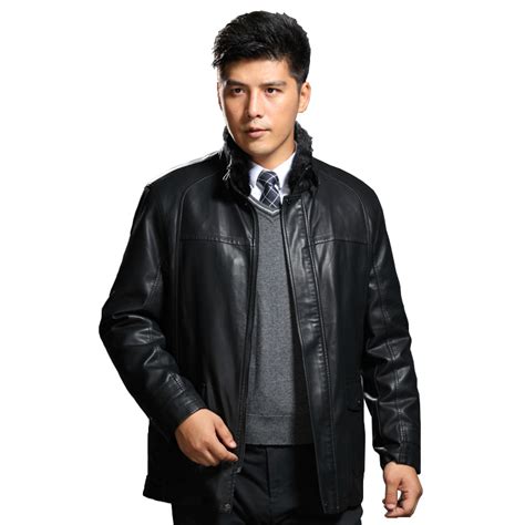 七匹狼冬季皮衣男士水貂毛领皮尼克服可脱卸獭兔毛内胆尼克服外套糖之云