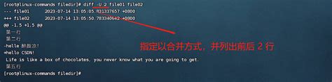 【linux命令】 Cmp And Difflinux Cmp Csdn博客