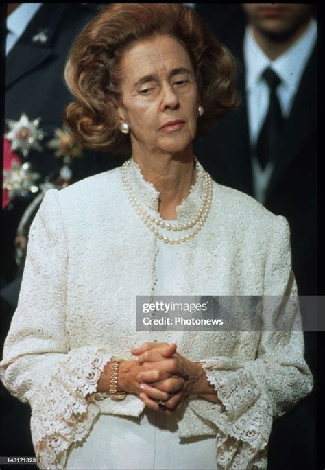 Queen Fabiola Of Belgium At The Funeral Of King Baudouin News Photo
