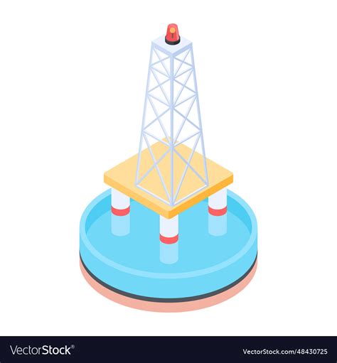 Factory Isometric Icon Royalty Free Vector Image
